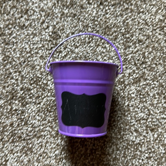 Storage & Organization | Metal Bucket With Chalk Board On Front To ...